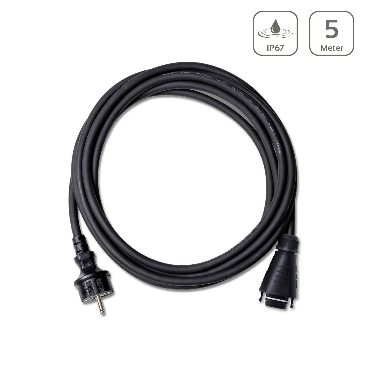 Hoymiles HMS Field Connector 5m cable BC05 plug to Schuko – SEV