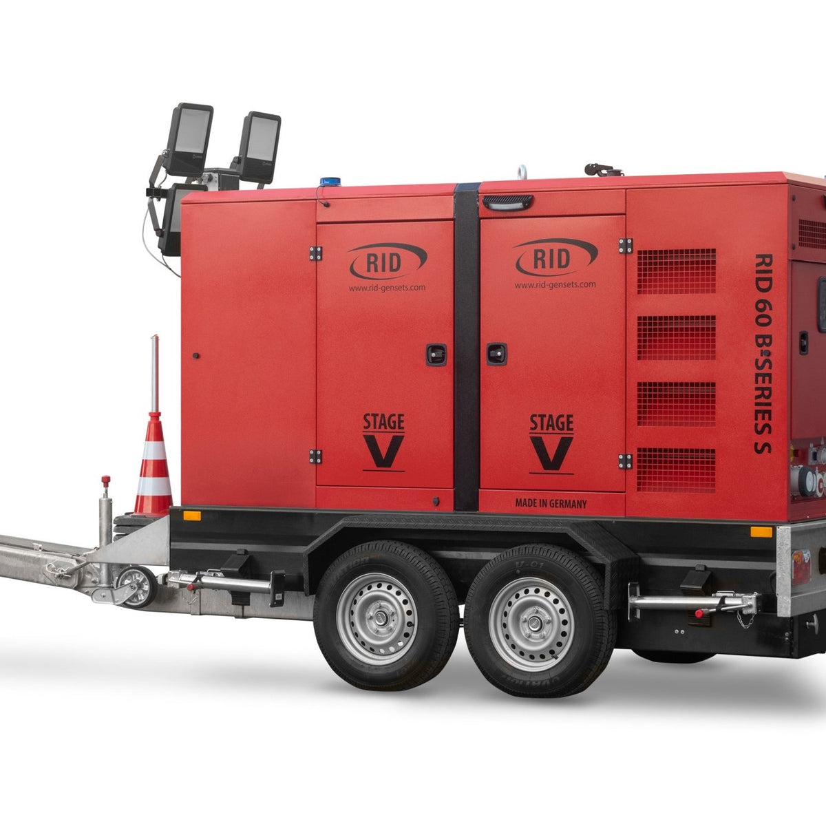 Groupe électrogène RID 60 B-SERIES S-RENTAL sur châssis et poteau d ... Groupe électrogène RID 60 B-SERIES S-RENTAL sur châssis et poteau d ...