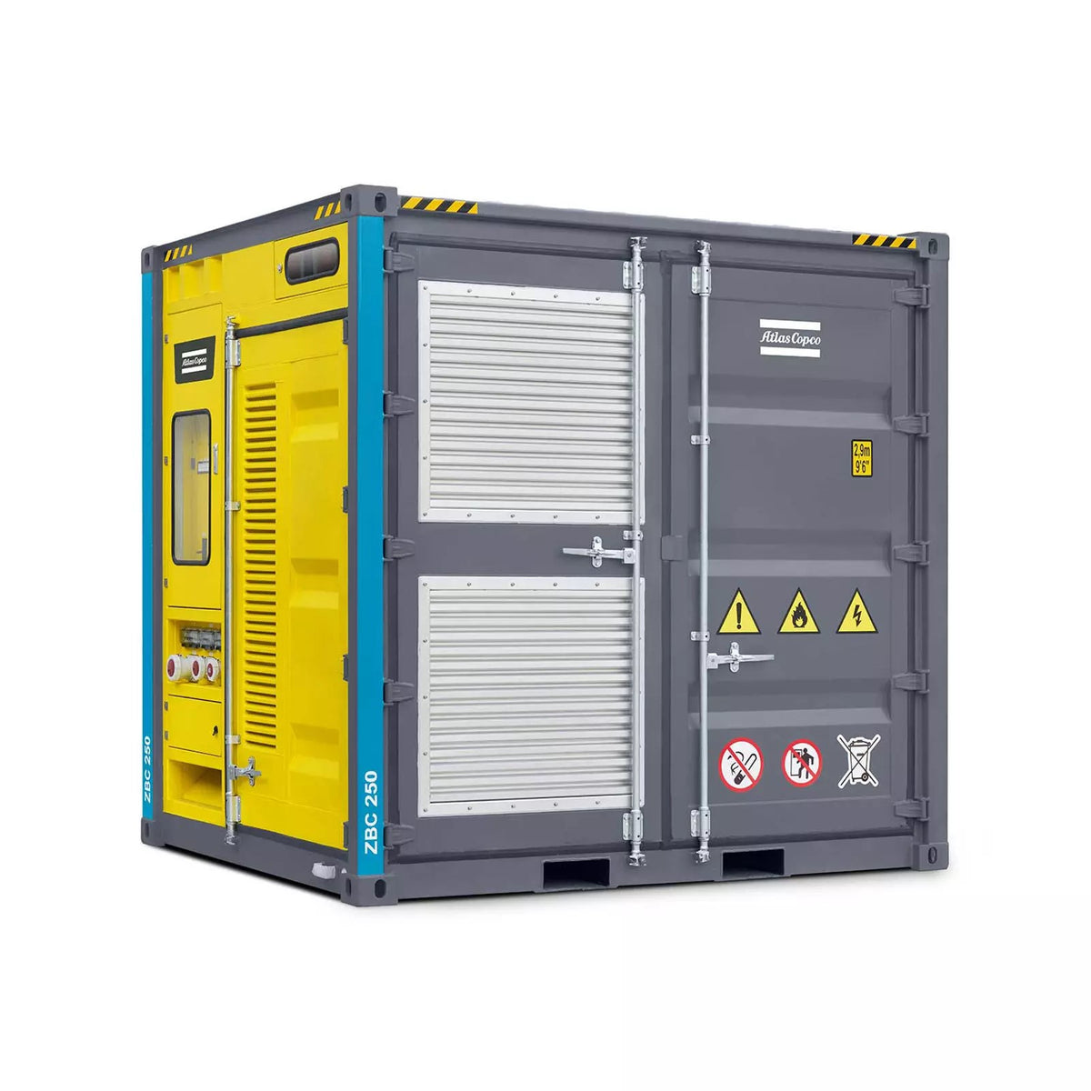 Stockage sur batterie Atlas Copco ZBC 250-575 – 575 kWh | Solution ...