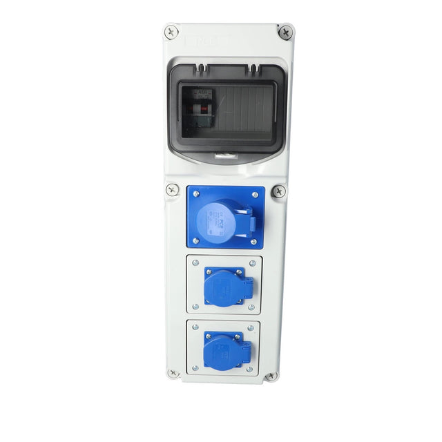 Mobile power distributor CEE 32A 230V to CEE/Schuko 16A 230V – SEV
